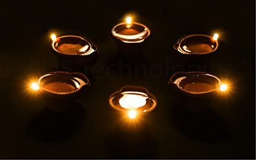 Buy Plastic Water Sensor LED Diya Candle with Water Sensing Technology ...