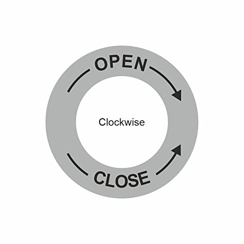 Rangvishwa Door Sticker - Open Close Clockwise Round Sticker (Pack of ...