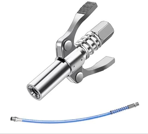 Amazon | MINBOOT グリスガン ノズル グリースガン 高圧ノズル カプラー 注油工具 開閉が簡単 ステンレス製 ロッククランプ式 30cmホース付き | ペイントスプレー