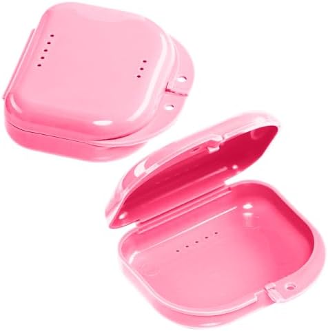 Amazon.com : Pink Retainer Case Box - Individually Sealed, Dental ...