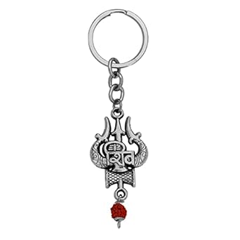 M Men Style Lord Shiv Bholenath Trishul Rudraksha Damru Keychain ...