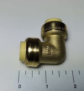 Amazon.com: 20 PIECES 1/2" STYLE PUSH FIT ELBOW FITTINGS - BRASS ELS HQ ...
