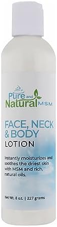 Amazon.com : Pure and Natural MSM Face, Neck & Body Lotion (8 oz ...
