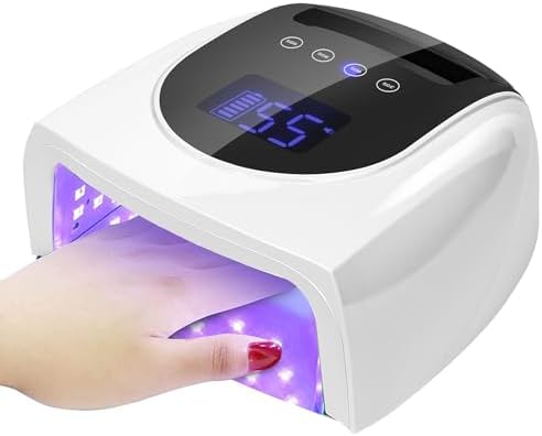 Amazon.com : 96w Rechargeable UV Light for Nails Cordless LED Nail Lamp ...