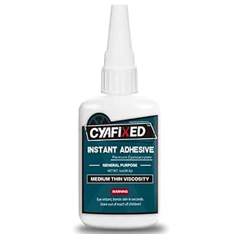 CYAFIXED Strong Cyanoacrylate (CA) Super Glue, Fast Curing Medium-Thin ...