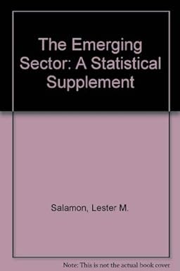 Amazon.co.jp: The Emerging Sector: A Statistical Supplement : Salamon ...