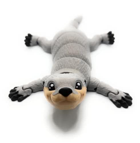 Amazon.com: Articulated 3D-Printed Sea Otter Toy/Fidget Toy - Realistic ...