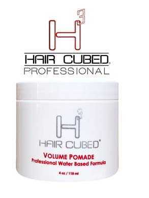 Amazon.com: Hair Cubed Volume Water Based Pomade- Strong Hold Hair ...