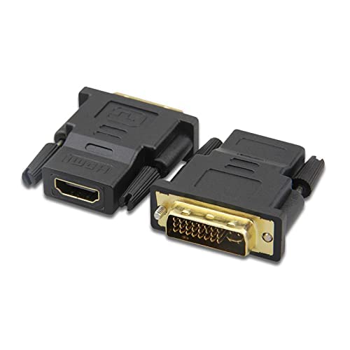 ULTRABYTES HDMI 19 pin Female to DVI (24+5) pin Converter Connector ...