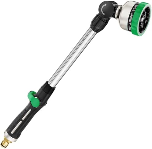 FANHAO Metal Watering Lance, 45cm Heavy Duty Spray Lance with 9 Spray ...