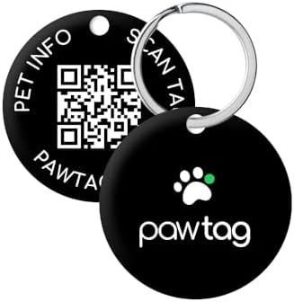 PawTag Smart QR Pet Tag, Keychain with QR Code and Pet Information ...