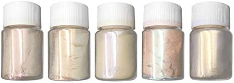 LET'S RESIN Metallic Pigment Powder, 5 Colors Resin Fine Powder, Each ...