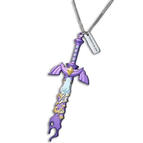 Amazon.com: LOZ Decayed Master Sword Necklace & Keychain Personalized ...