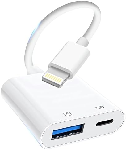 Amazon.com: Lightning to USB3 Camera Adapter with Charging Port ...