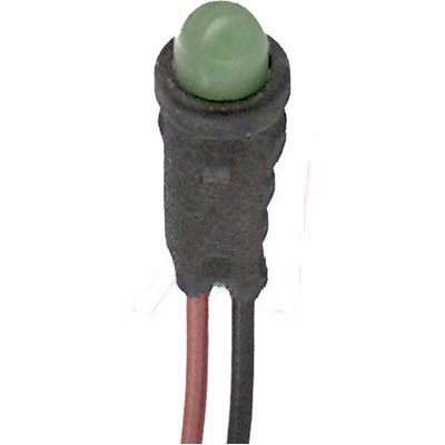 "SloanLED 240-282 Indicator, Pnl-Mnt; LED; Green; 0.25In.; 28VDC; T 1-3 ...
