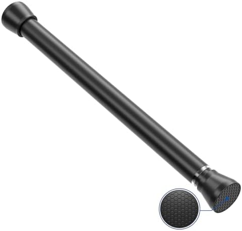 Amazon.com: AIZESI Black Spring Tension Rods Adjustable 26 to 39 ...