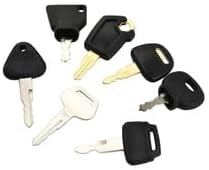 Replacement Ignition Keys 7pcs Set Compatible for JCB for CAT for ...