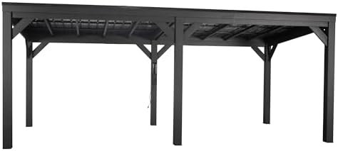 Amazon.com : Backyard Discovery Stonebridge 20' x 9.5' Galvanized Steel ...