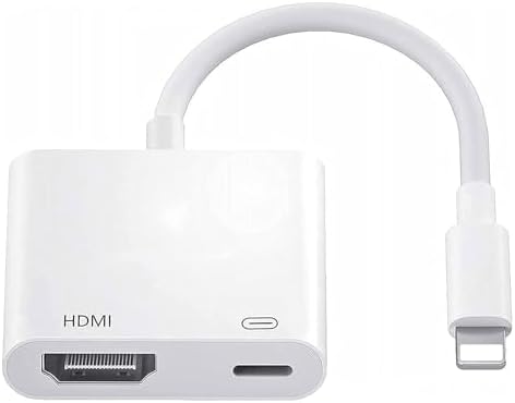 Fast Charger to HDMI Adapter for iPhone and iPad,1080P Digital AV ...