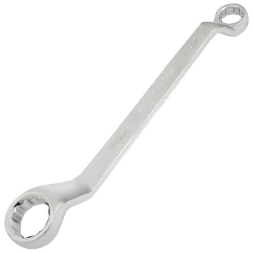 Chrome-Vanadium Steel Offset 12 Point Box End Ring Wrench 24mm x 27mm ...