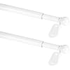 Amazon.com: KXLife 2 Pack Mini Short Curtain Rod 12-18 Inch, 1/2 ...