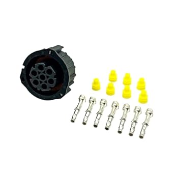 WEN ST 1 Set Amp 7 Pin 1.5MM Male Female Circular Din Housings 1718230 ...