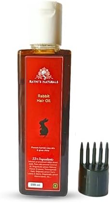 Rabbit Hair Growth Oil - 100ml | 33+ Natural Herbs Hair oil | Hair Fall ...