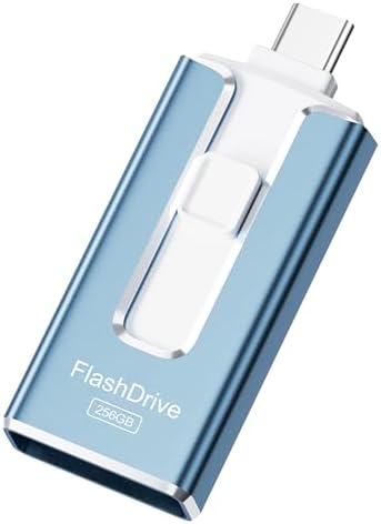 Amazon.com: MFi Certified 256GB Flash Drive for iPhone, 3 in 1 Type-C ...