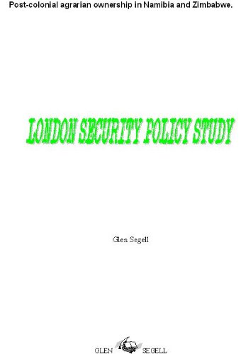 Post-colonial agrarian ownership in Namibia and Zimbabwe. (London ...