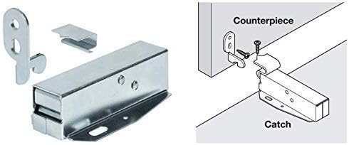 x10 Tutch Latch Automatic Spring Catch for Press to Open Cupboard Doors ...