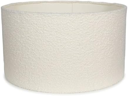 MiniSun | Large Modern Cream Boucle Drum Light Shade | Lamp Shades ...