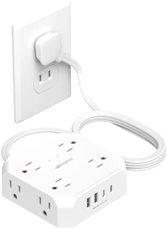 Amazon.com: 2 Prong Power Strip, Surge Protector 2 Prong with 3AC ...