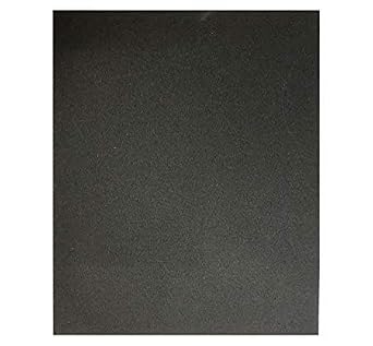 Sandpaper Sheet, 23 x 28 cm, Black, Coarse Grit, Industrial Grade (1 ...