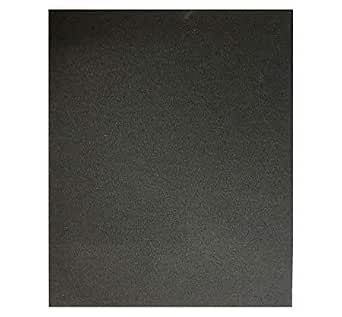 Sandpaper Sheet, 23 x 28 cm, Black, Coarse Grit, Industrial Grade (3 ...