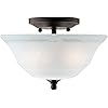 Westinghouse Lighting 6622300 Wensley Two-Light Interior Semi-Flush ...