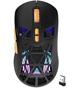 Amazon.com: SOLAKAKA SM600 White Wireless Gaming Mouse,8000 DPI Tri ...