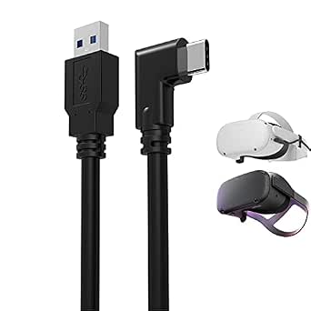 Compatible with Meta Quest Pro/Quest 2 Link Cable 5M (16 ft) USB to USB ...