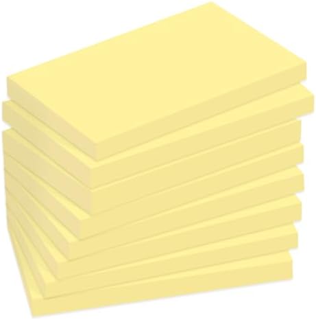 Amazon.com : 12 Pads Large Sticky Notes Yellow,3 x 5'' Self-Stick Notes ...