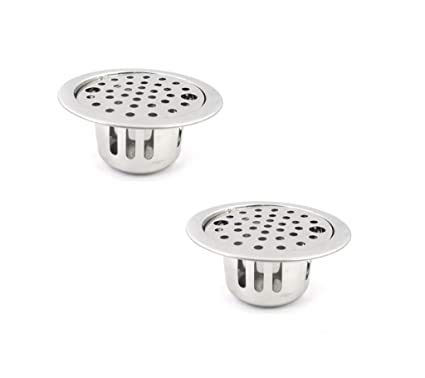 Stainless Steel Cockroach Round jalli 5''ins 2 PES Set : Amazon.in ...