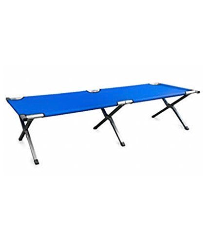 Easy Foldable Single Military Cot For Indoor/Outdoor (Blue Colour ...