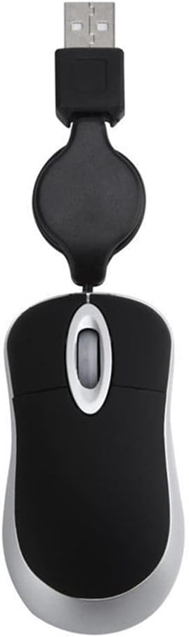 Amazon.com: Mini Travel USB Optical Mouse with Retractable Cable ...
