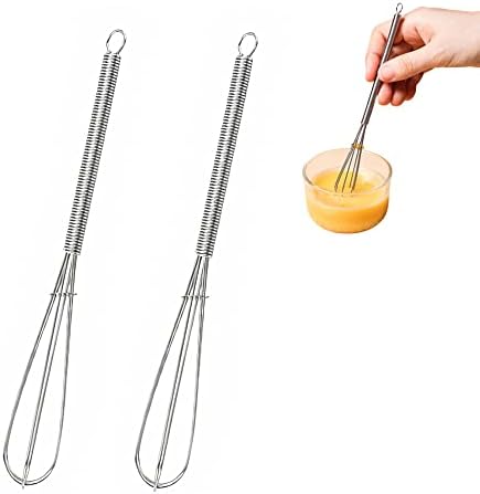 Amazon.com: Webake Mini Whisks Set of 2, Stainless Steel Small Whisks ...