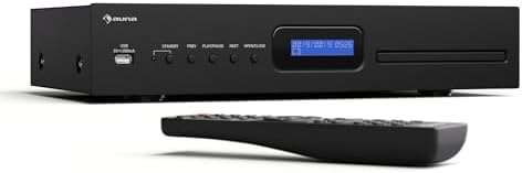 Auna Art22 HiFi CD Player - Slot-In Drive, USB Input, CD-MP3 Playback ...