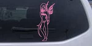 Amazon.com - Pink 7in X 3.2in - Cute Pixie Fairy Bikini Car Window Wall ...