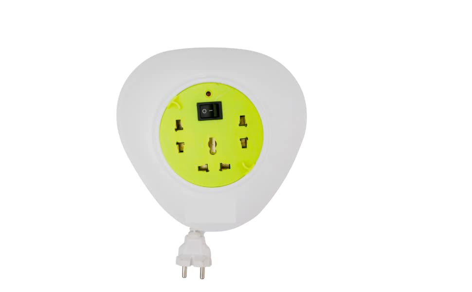 Buy HI-PLASST 2 Pin Extension Board Flex Box 4 Meter Power Cable with ...