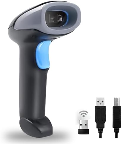 iBall WBS-650MV 2.4GHZ Wireless High-Speed 1D Barcode Scanner Reader ...