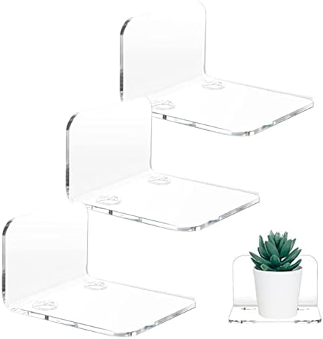 Small Floating Shelf, Self Adhesive Wall Mounted Showcase Display ...