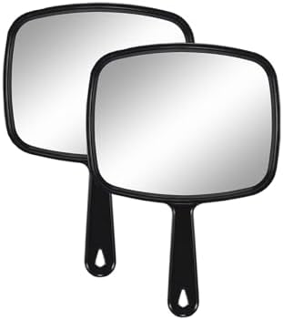 Amazon.com: Gladmart Hand Mirror Salon Barber Hairdressing Handheld ...
