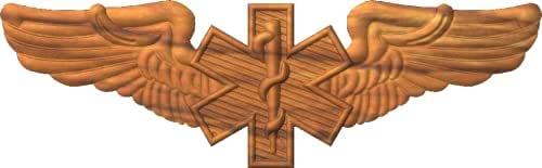 Amazon.com: Air Amulance Wings, 3d Wood Air Ambulance Crew Wings ...