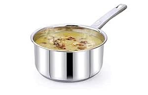 Buy Hometronics Stainless Steel Induction Bottom Saucepan, Flat Base ...